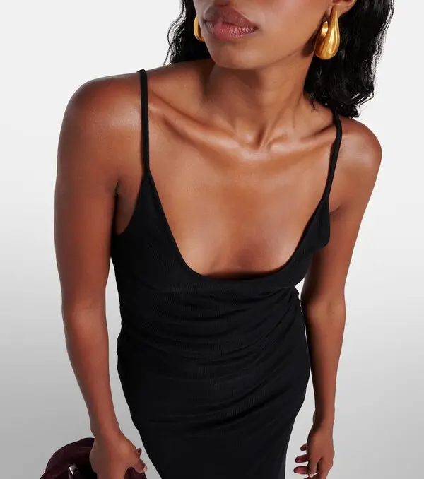 Khaite Leesal Jersey Midi Dress