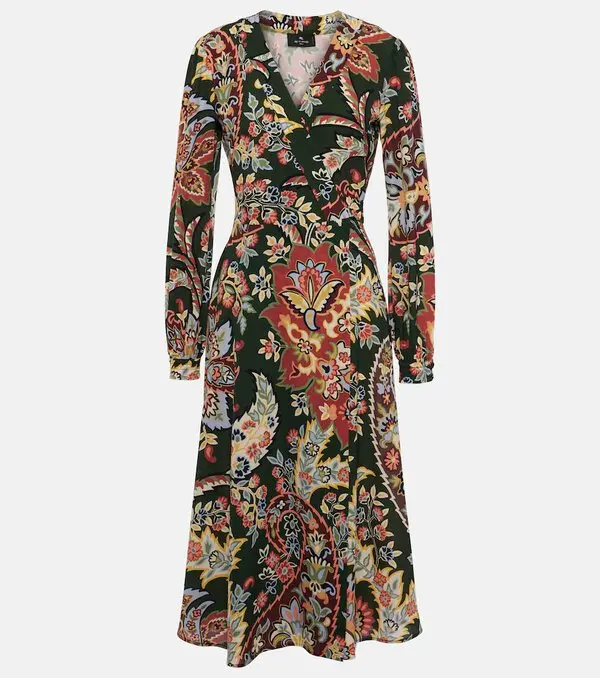 Etro Printed Wrap Dress - Multicoloured
