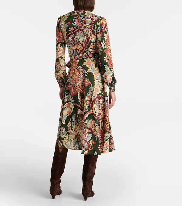 Etro Printed Wrap Dress