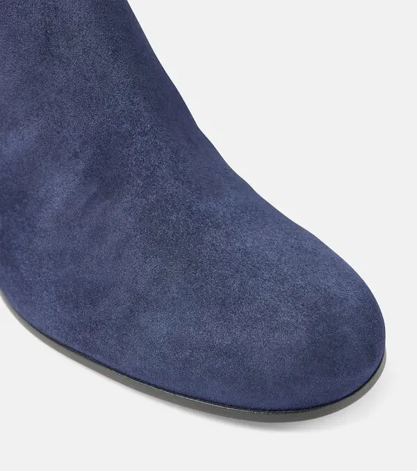 GIANVITO ROSSI 45 Suede Ankle Boots - Blue