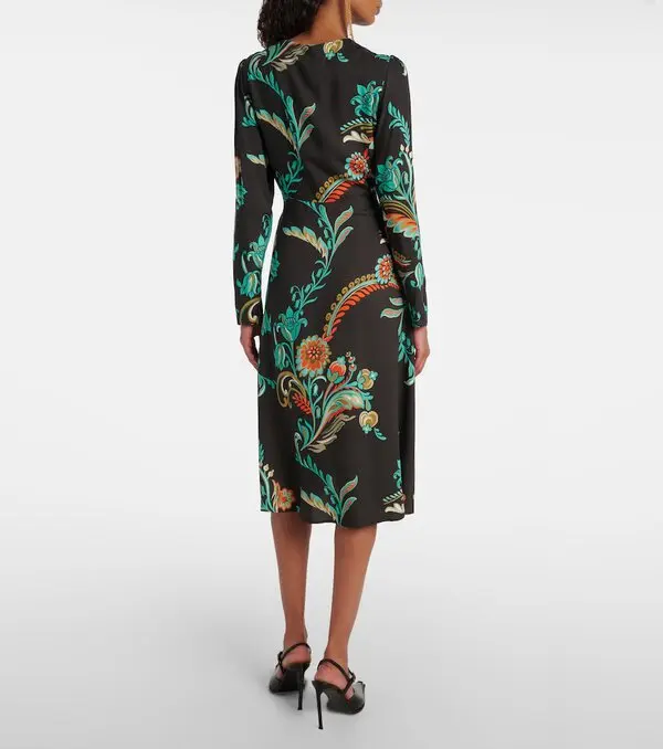 Etro Floral Midi Dress - Multicoloured