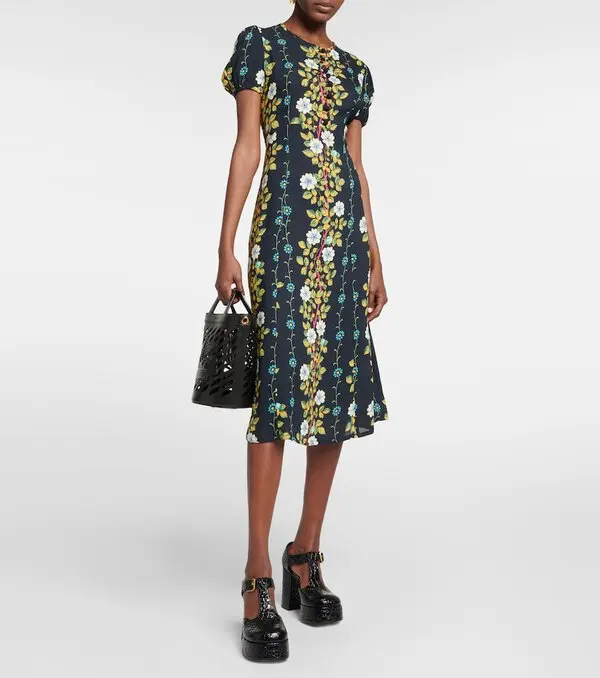 Etro Floral Midi Dress - Multicoloured