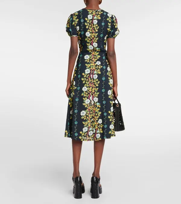 Etro Floral Midi Dress - Multicoloured