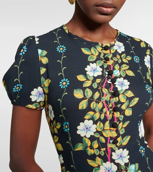 Etro Floral Midi Dress - Multicoloured