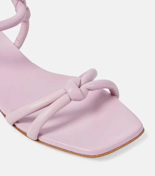 GIANVITO ROSSI Juno 05 Leather Sandals - Pink