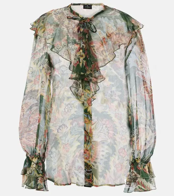 Etro Printed Silk Blouse