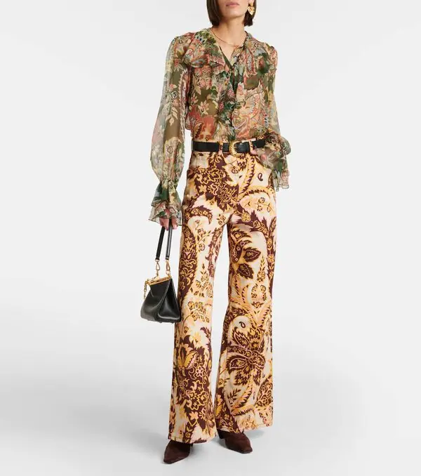 Etro Printed Silk Blouse