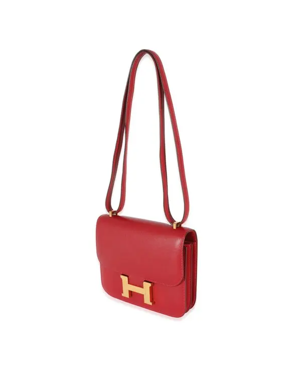 Hermès Constance 18 Leather Handbag - Red