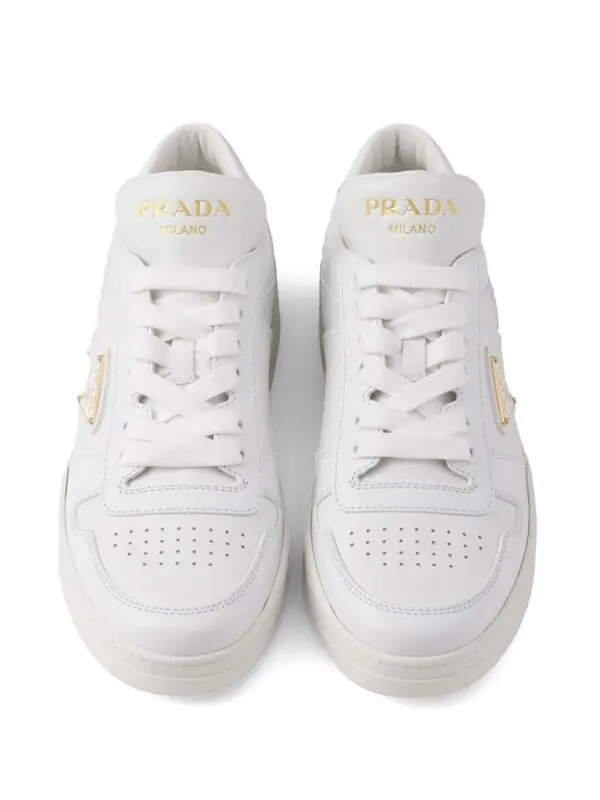 Prada Downtown Leather Sneakers