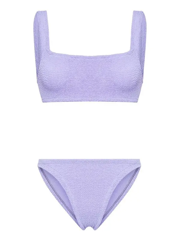 Hunza G Xandra Shirred Bikini - Purple