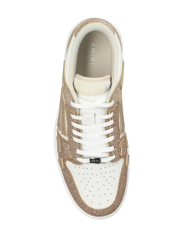 Amiri Skel Top Glitter Sneakers - White