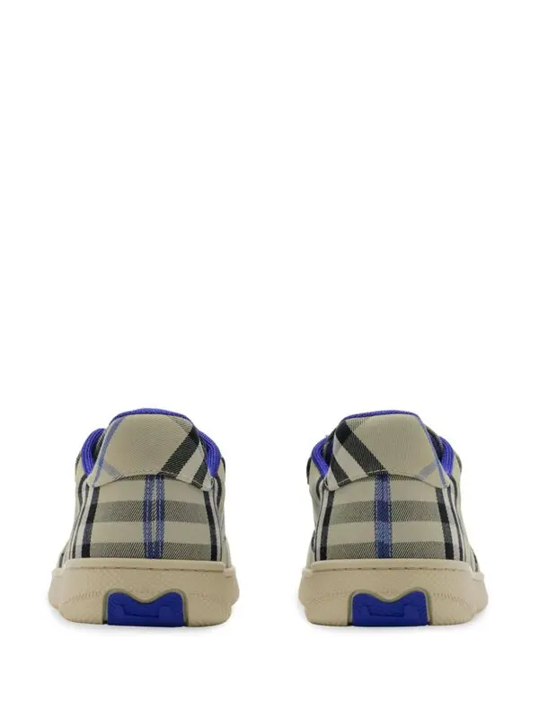 Burberry Terrace Checked Sneakers - Neutrals