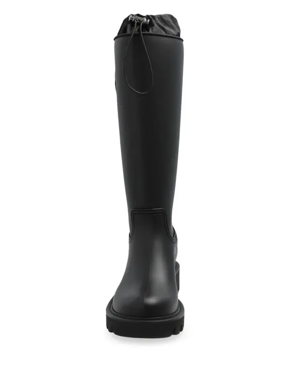Moncler Kickstream Waterproof Rain Boots - Black