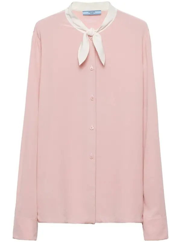 Prada Button-down Silk Shirt