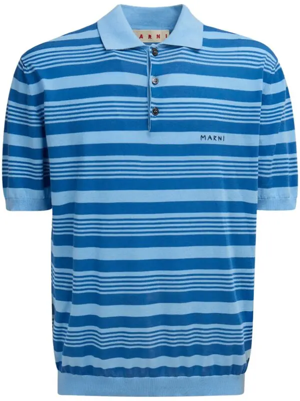Marni Mixed Stripe Polo Shirt