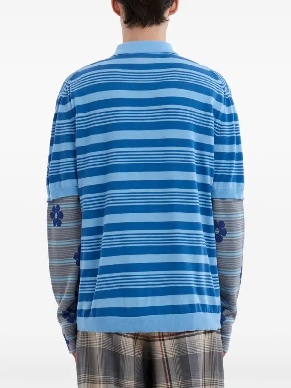 Marni Mixed Stripe Polo Shirt