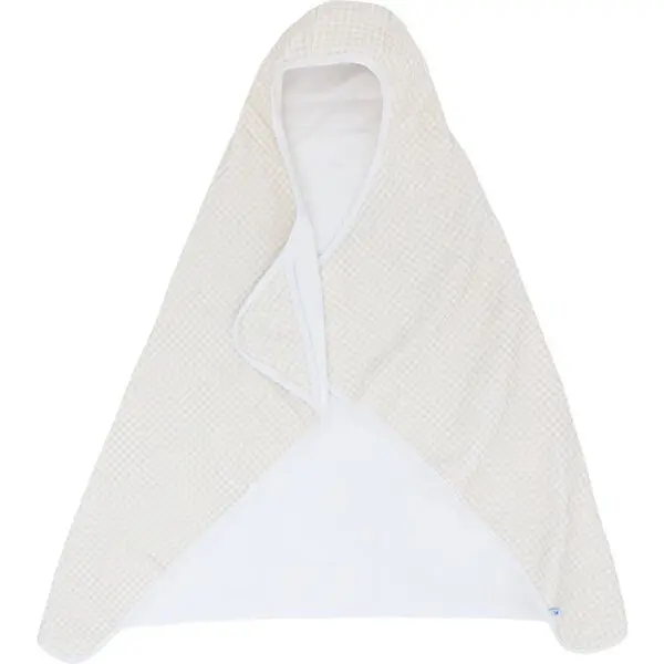 LITTLE UNICORN Cotton Muslin & Terry Hooded Towel - Tan Gingham