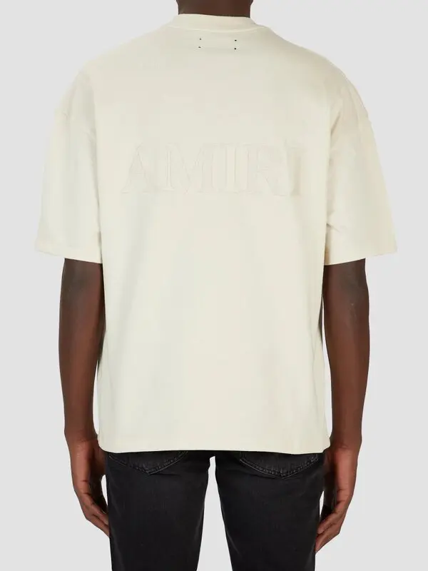 Amiri Logo Oversized Crewneck T-shirt - Birch