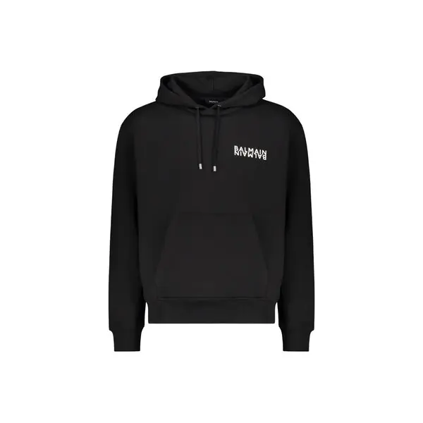 Balmain Logo Hoodie - Black