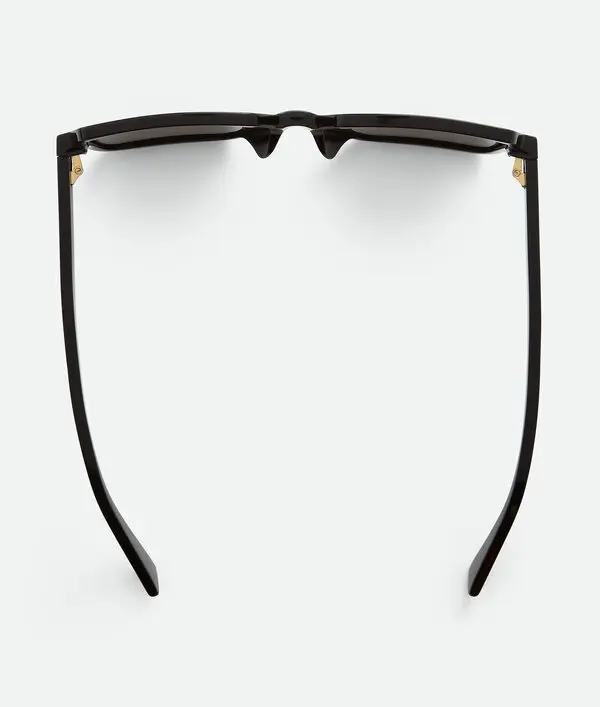 Bottega Veneta Square Frame Sunglasses - Black/grey