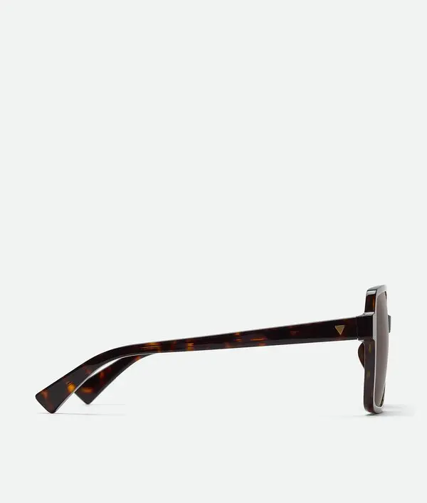 Bottega Veneta Soft Square Sunglasses - Havana/brown