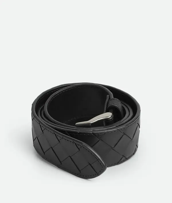 Bottega Veneta Watch Buckle Belt - Black