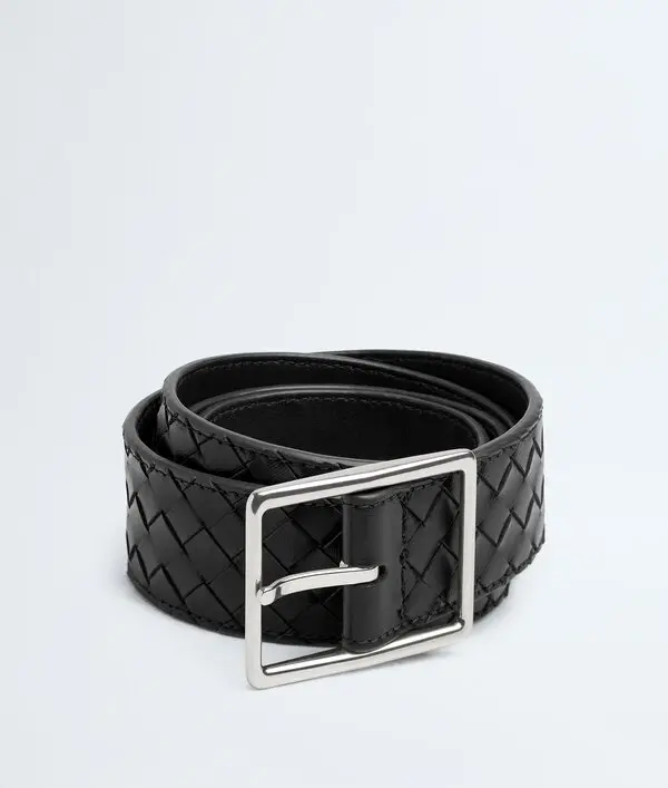 Bottega Veneta Intrecciato Piccolo Belt - Black