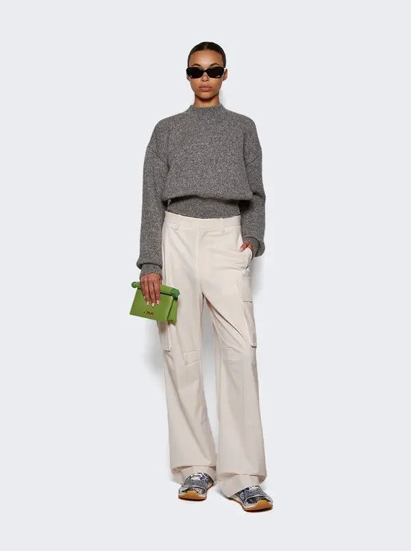 Jacquemus La Maille Logo Sweater - Grey