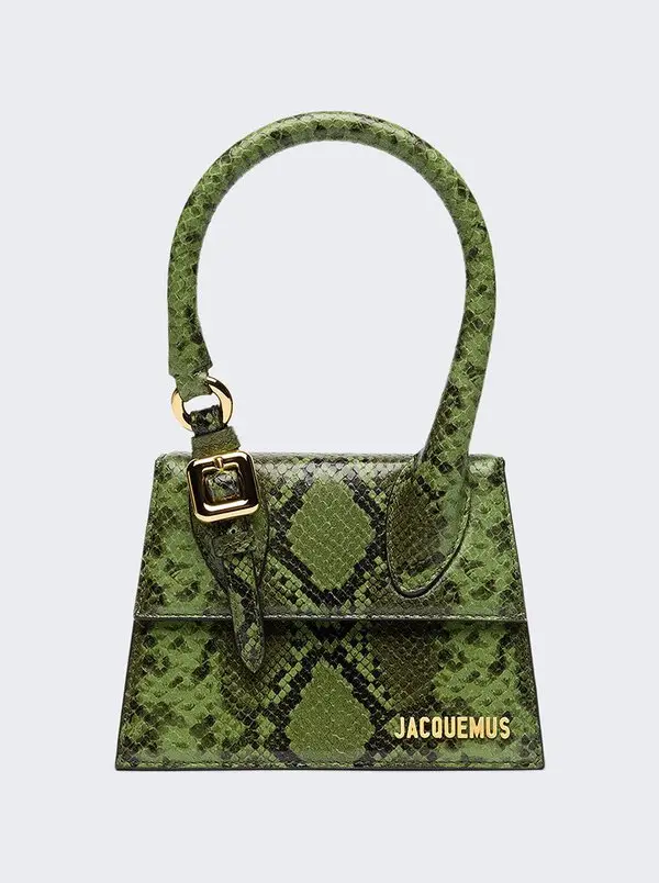 Jacquemus Le Chiquito Moyen Boucle Handbag - Green