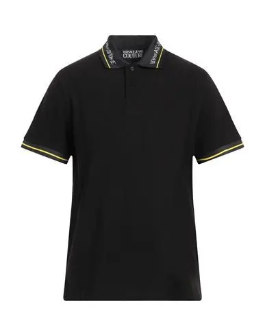 Versace Polo Shirt Size Cotton - Black