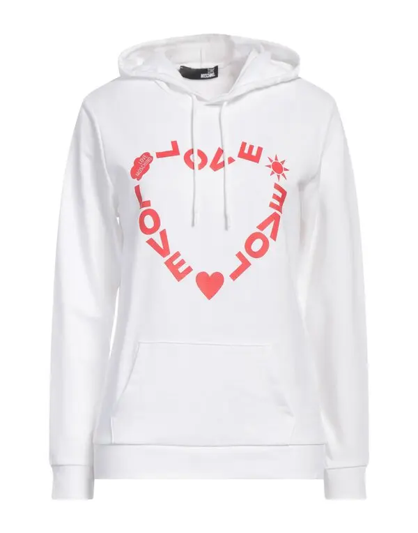 Moschino Cotton Sweatshirt With Heart Graphic