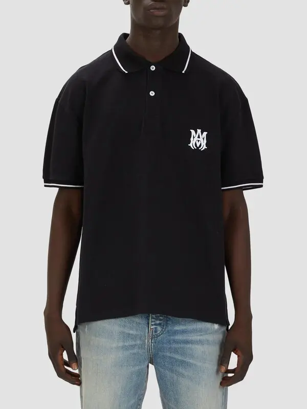 Amiri Logo-embroidered Cotton Polo Shirt