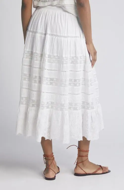 LoveShackFancy Donna Lace Maxi Skirt