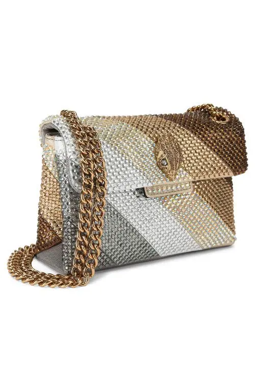 Kurt Geiger Mini Kensington Embellished Convertible Crossbody Bag - Open Grey