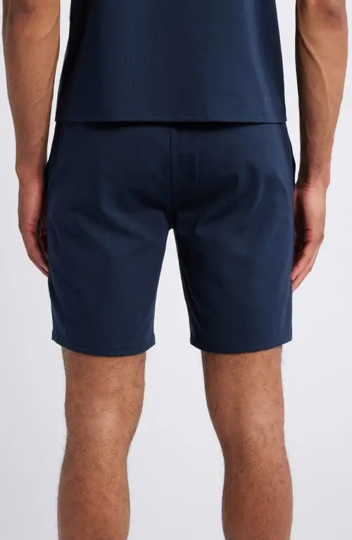 BOSS Unique Drawstring Jersey Lounge Shorts - Dark Blue