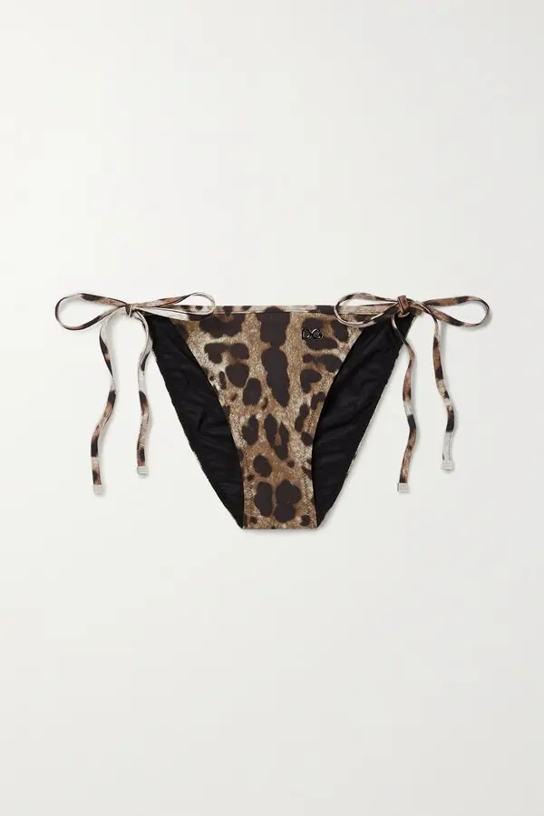 Dolce & Gabbana Leopard-print Bikini Briefs - Animal Print
