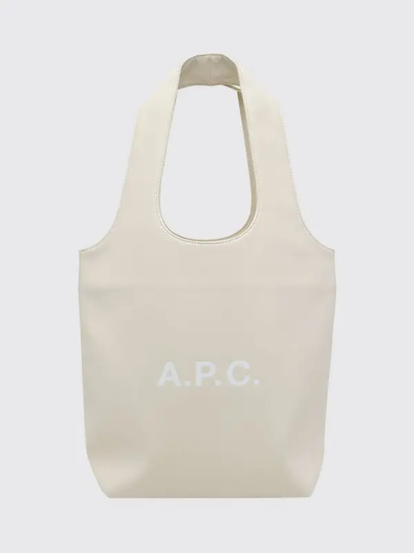 A.p.c. Logo Tote Bag - Beige