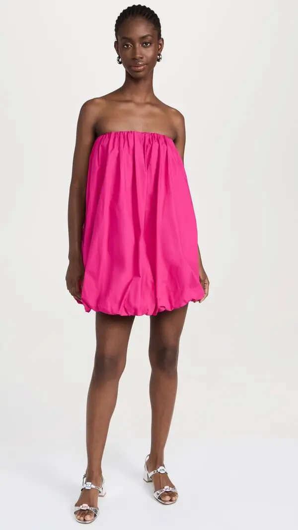 green emerald velvet dress Susana Monaco Womens Poplin Tube Flared Mini Dress, M, Pink at Amazon  Women's Clothing store