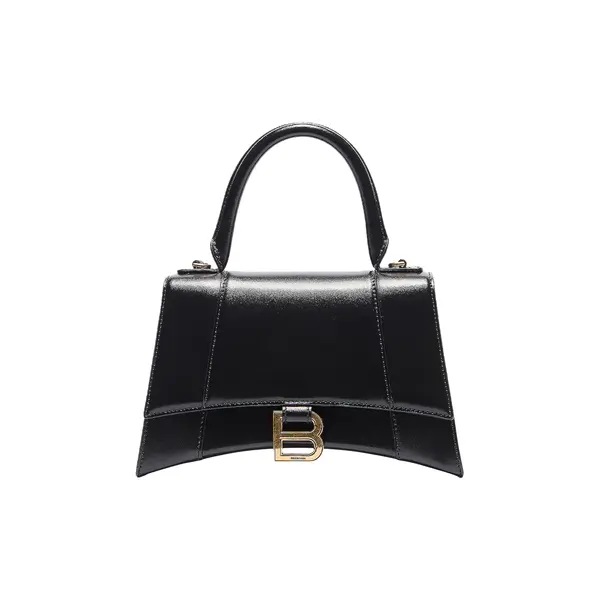 Balenciaga Hourglass Small Top Handle Bag - Black