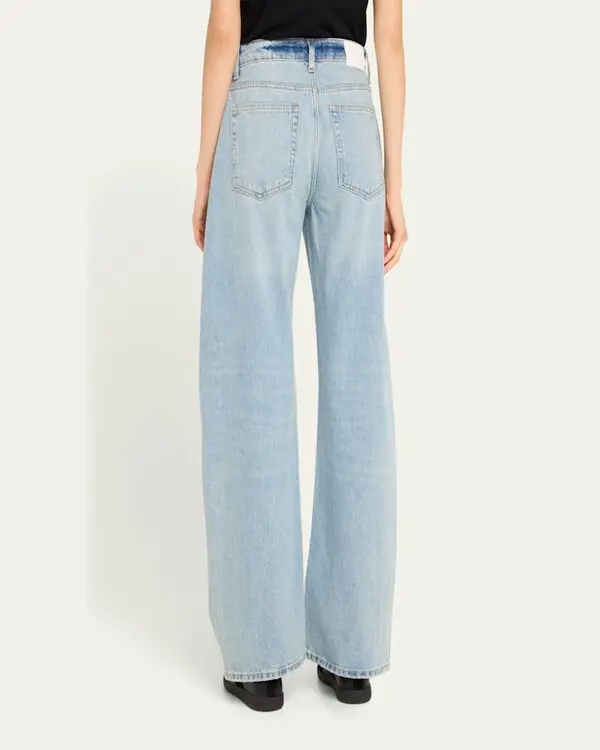 EB DENIM Enzo Mid-rise Barrel Jeans - Laguna