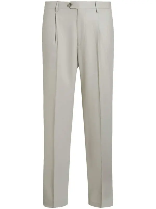 Etro Tailored Wool Trousers - Neutrals