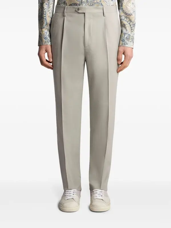 Etro Tailored Wool Trousers - Neutrals