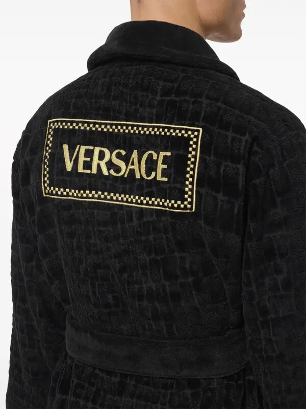 Versace Icon Medusa-plaque Bathrobe