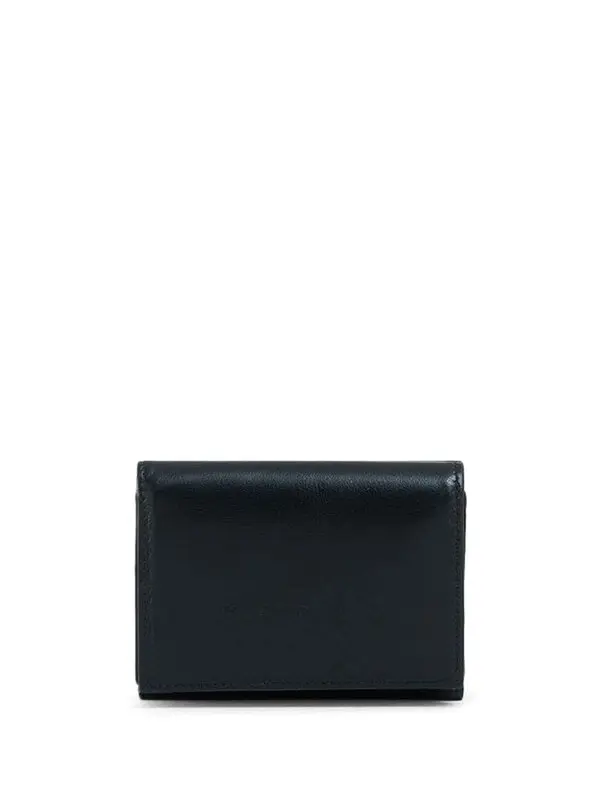 Marni Bi-fold Embossed Logo Leather Wallet - Black