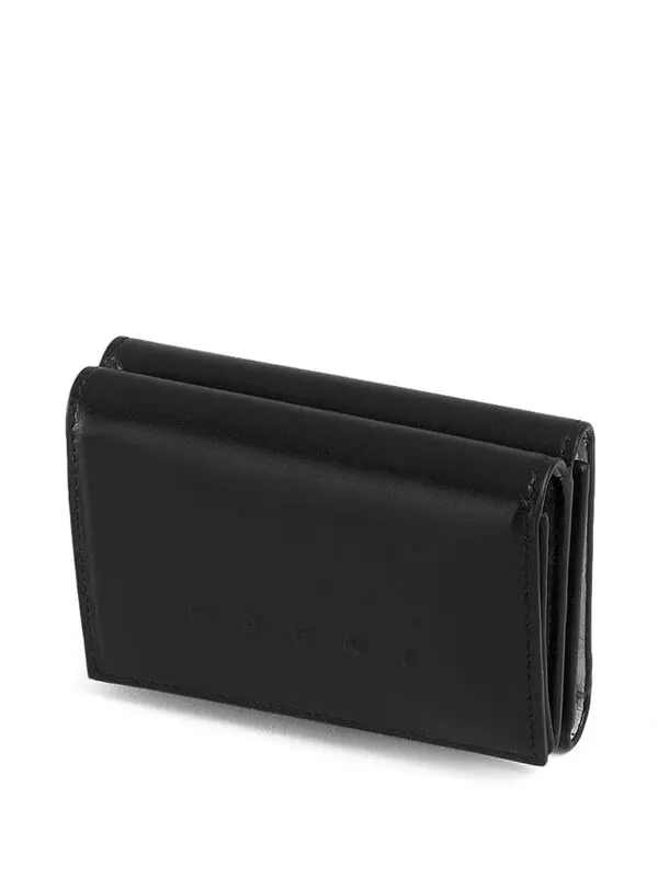 Marni Bi-fold Embossed Logo Leather Wallet