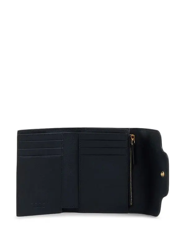 Marni Trunkaroo Trifold Leather Wallet - Black