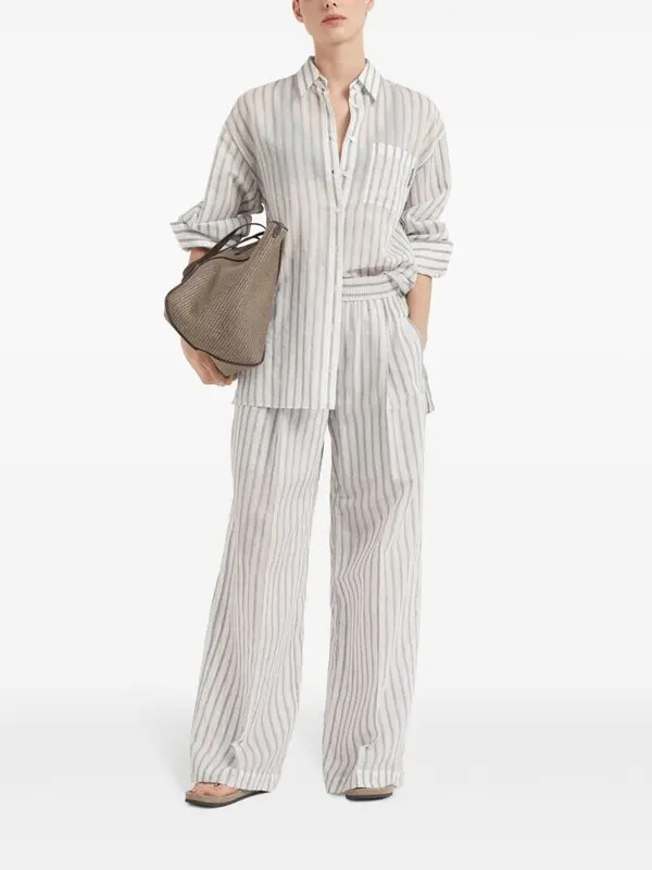Brunello Cucinelli Pinstriped Trousers