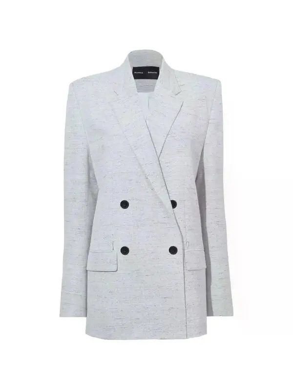 Proenza Schouler Hadley Mélange-effect Blazer - Grey