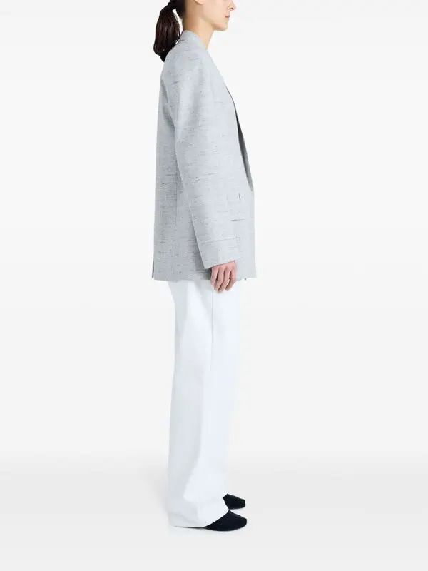 Proenza Schouler Hadley Mélange-effect Blazer - Grey