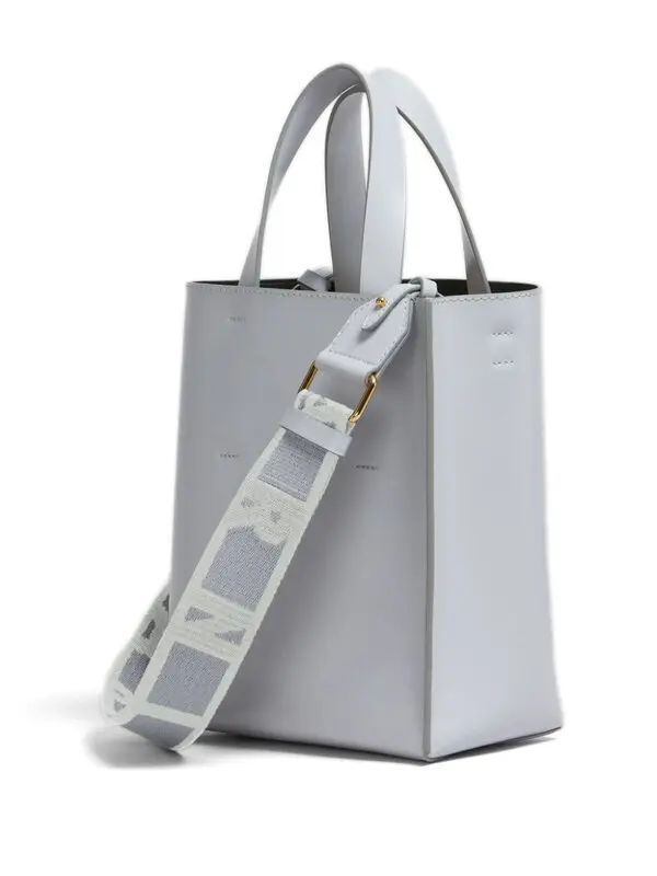 Marni Logo-strap Leather Tote Bag